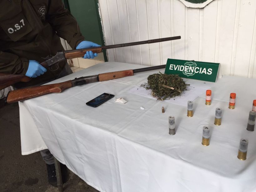 Carabineros del OS-7 realizó operativo antidroga en Collipulli