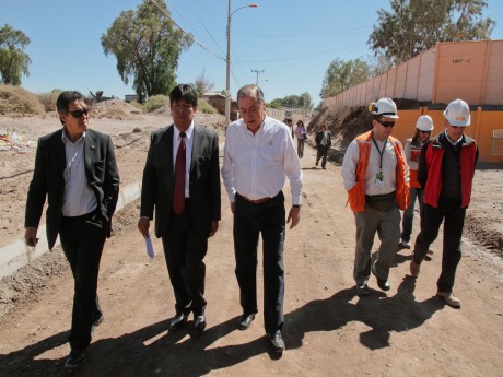 Inpeccionan el avance de los programas de pavimentación en Calama