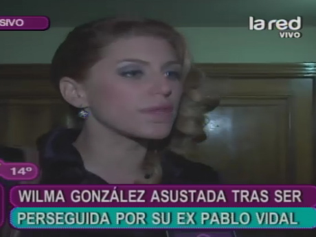 El ex de Wilma González la persiguió hasta su departamento