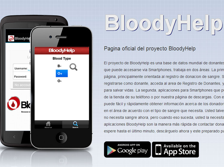 Crearon una aplicación para encontrar donantes de sangre