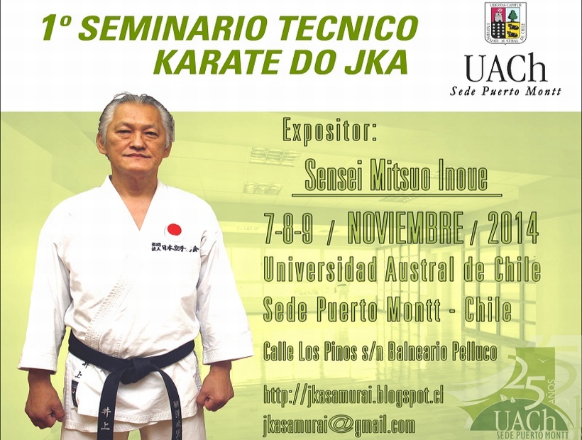 Seminario técnico de karate do realizará la UACh en Puerto Montt