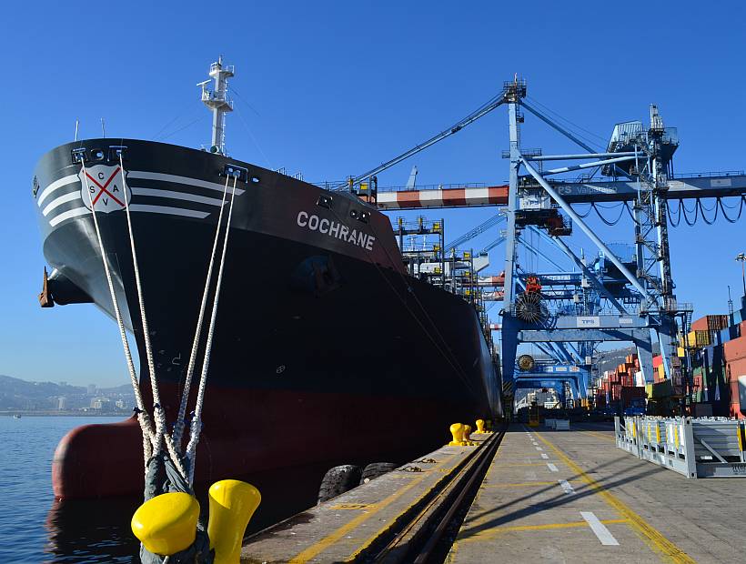 Valparaíso recibió el buque con mayor capacidad que ha arribado a su ...