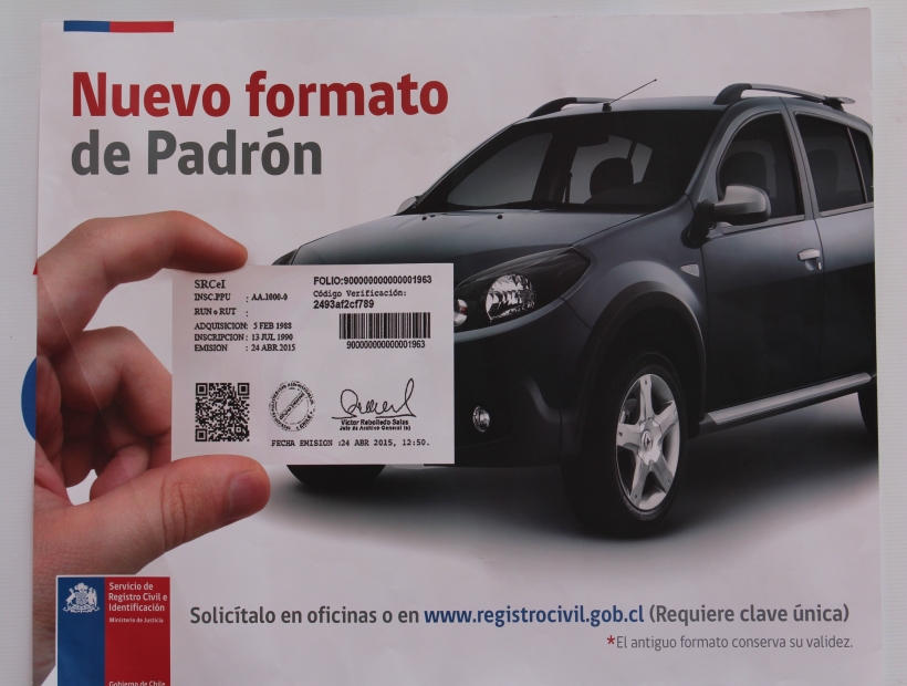 Lanzaron en Arica nuevo padrón de vehículos y credencial para ...
