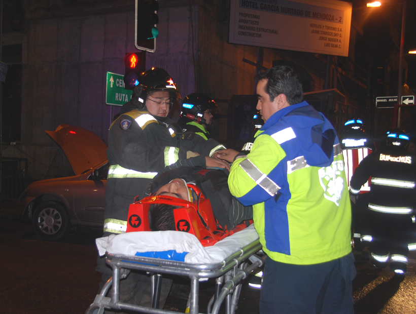 Dos choques se produjeron la noche del martes dejando a seis lesionados