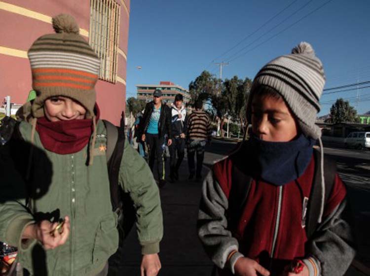 La sensación térmica de hoy en Calama fue de 13° grados bajo cero