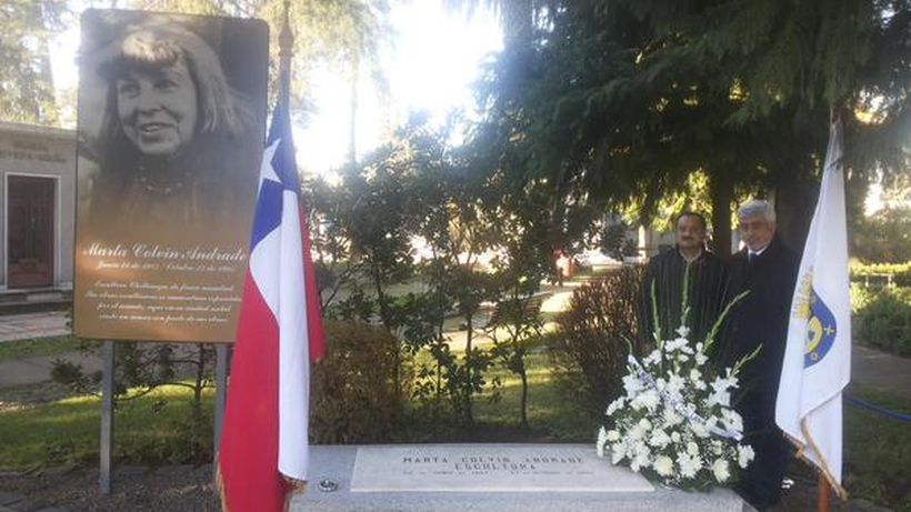 Conmemoraron 108 años del natalicio de Marta Colvin en Chillán