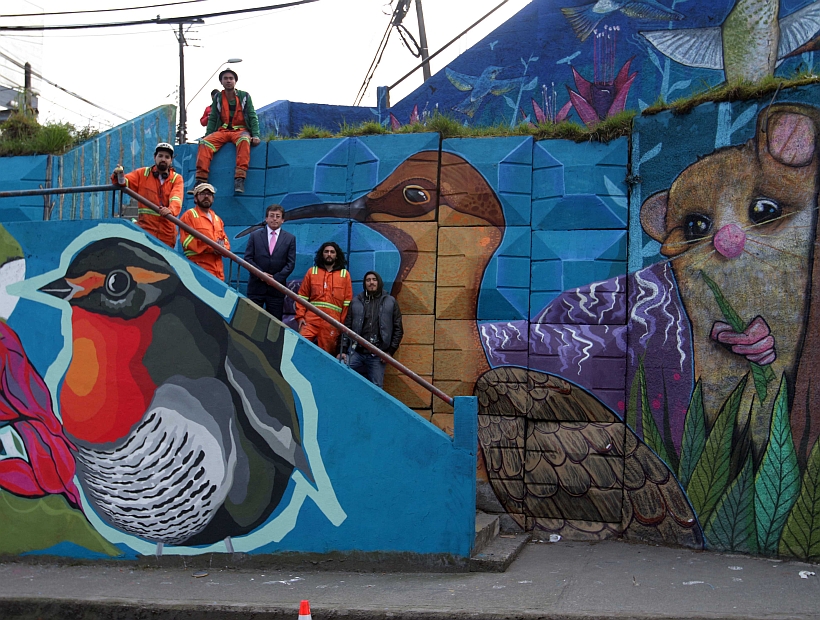 En los próximos días estaría listo el mural de avenida Salvador Allende