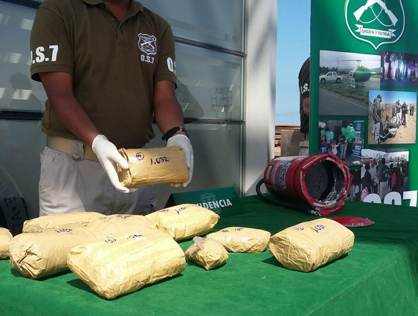 Perro del OS7 detectó más de 25 millones de pesos en droga oculta en un ...