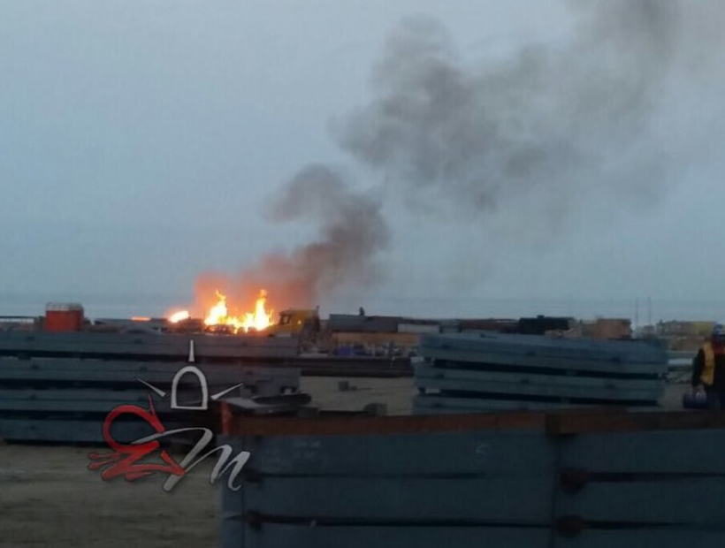 Un incendio afectó a la empresa Seil Posco en Mejillones