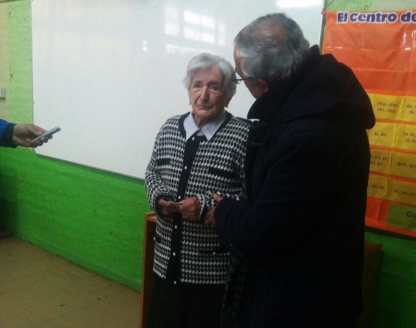 A sus 106 años llegó a emitir su voto y cumplir con su deber cívico
