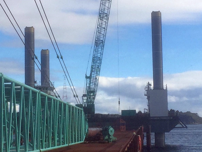 Comienza a llegar equipo para construir puente sobre el Canal Chacao ...