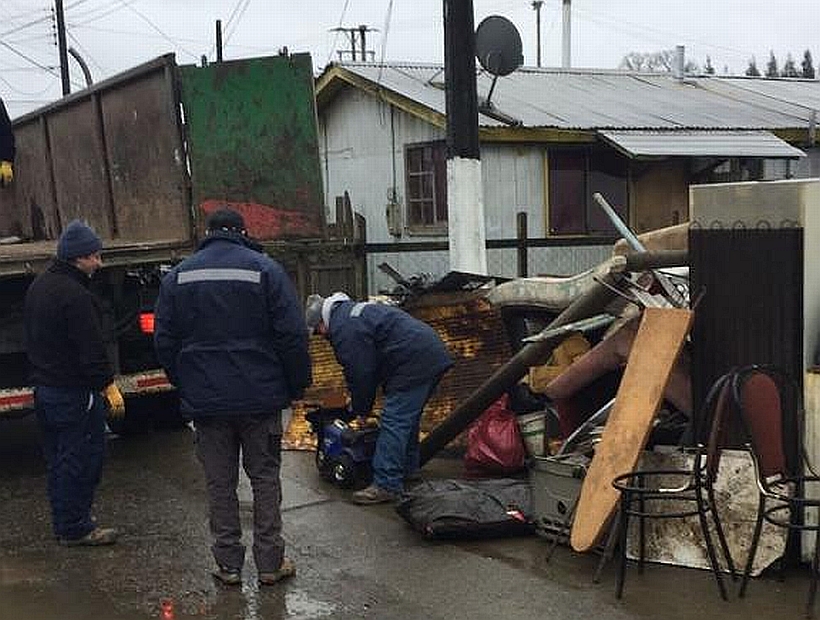 En Nueva Braunau implementaron operativo para retirar basura voluminosa