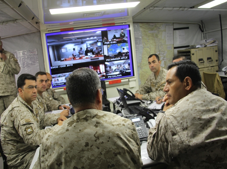 Así funciona el Puesto de Mando militar en la Provincia de El Loa ...