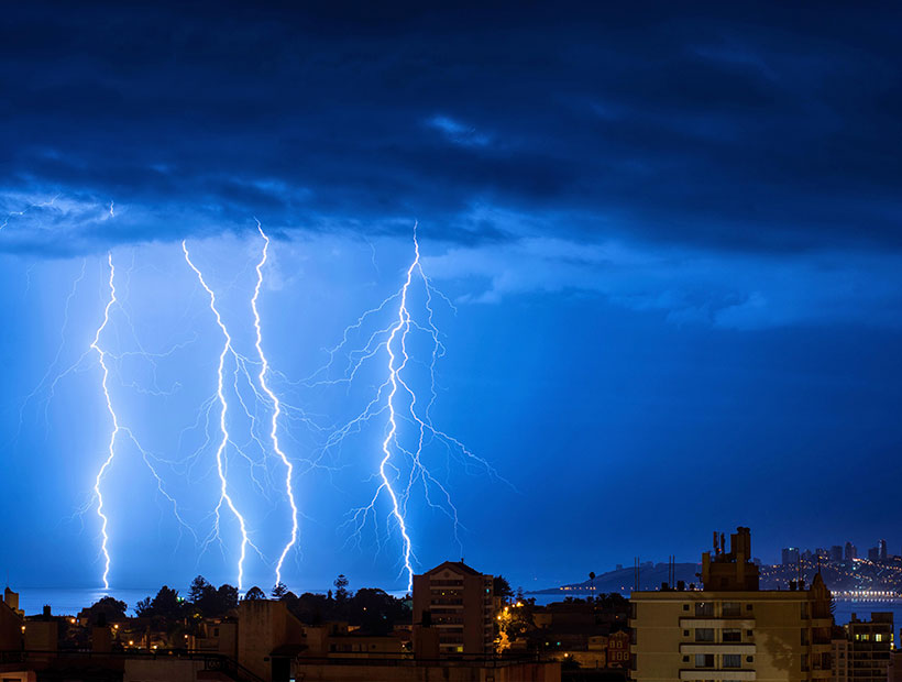 Tormenta eléctrica y probabilidades de tromba marina en Valparaíso ...