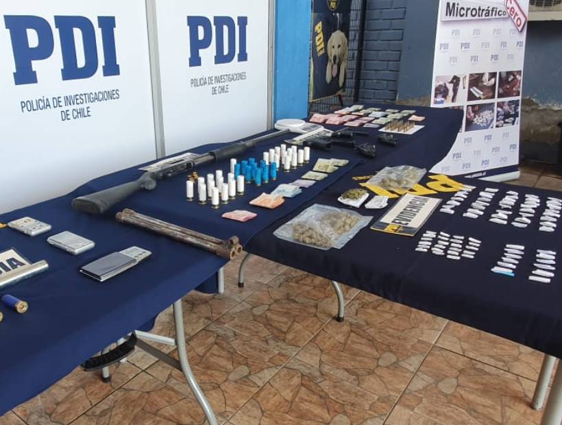 PDI detuvo a 11 personas en operativo antidrogas en La Calera