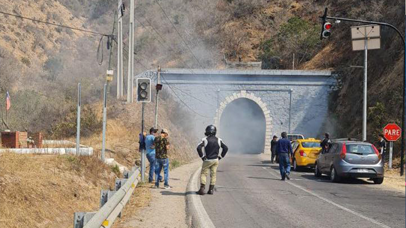 Cabildo: se registró incendio vehicular en el túnel La Grupa