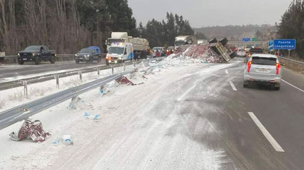 La Ligua: Volcamiento de un camión en Ruta 5 Norte deja un fallecido y ...