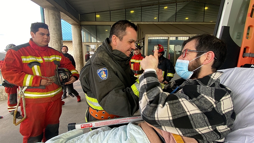 Bombero accidentado en cuartel evoluciona y es remitido al Hospital de ...
