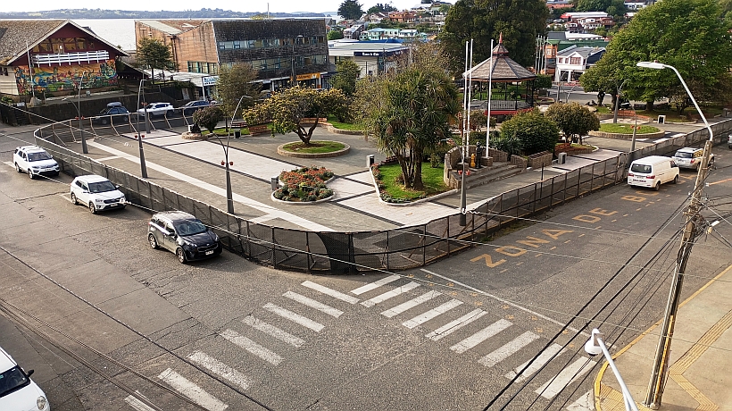 Finalizaron las obras de mejoramiento de la plaza de armas de Ancud