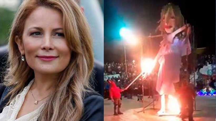 “Es muy injusto”: Cathy Barriga criticó “quema de Judas” con su figura ...