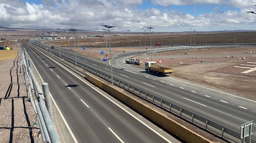 Inauguran nuevo enlace de acceso sur de Calama